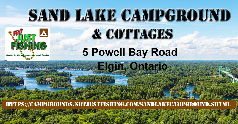 Sand Lake Campground and Cottages, Elgin, Ontario (Leeds Grenville County)