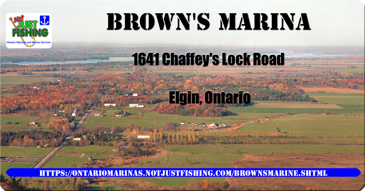 Browns Marina, Elgin, Ontario (Ottawa River Valley Marinas)
